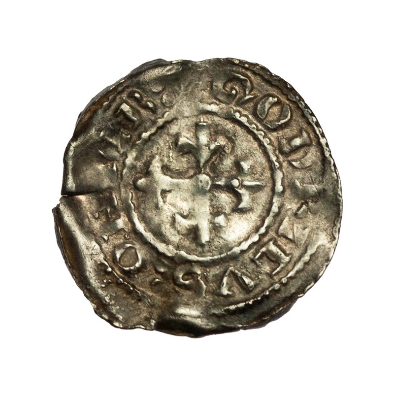 Henry I Facing bust/cross fleury Silver Penny Worcester C0135