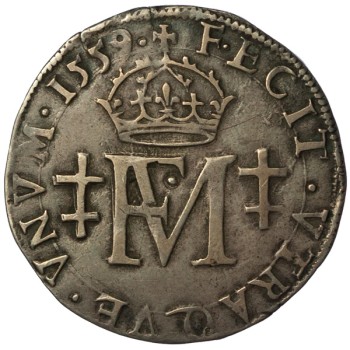 Mary (With Francis) Silver Testoon - Scottish J0082