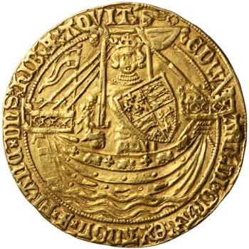 Edward III Gold Noble﻿ Post-treaty Calais C D1716