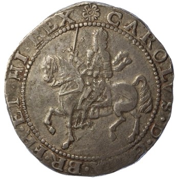 Charles I Silver Exeter Halfcrown﻿ H0740