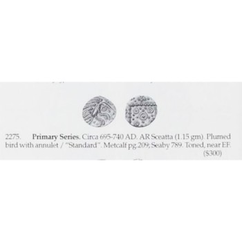 Anglo-Saxon Silver Sceat Series E B0516