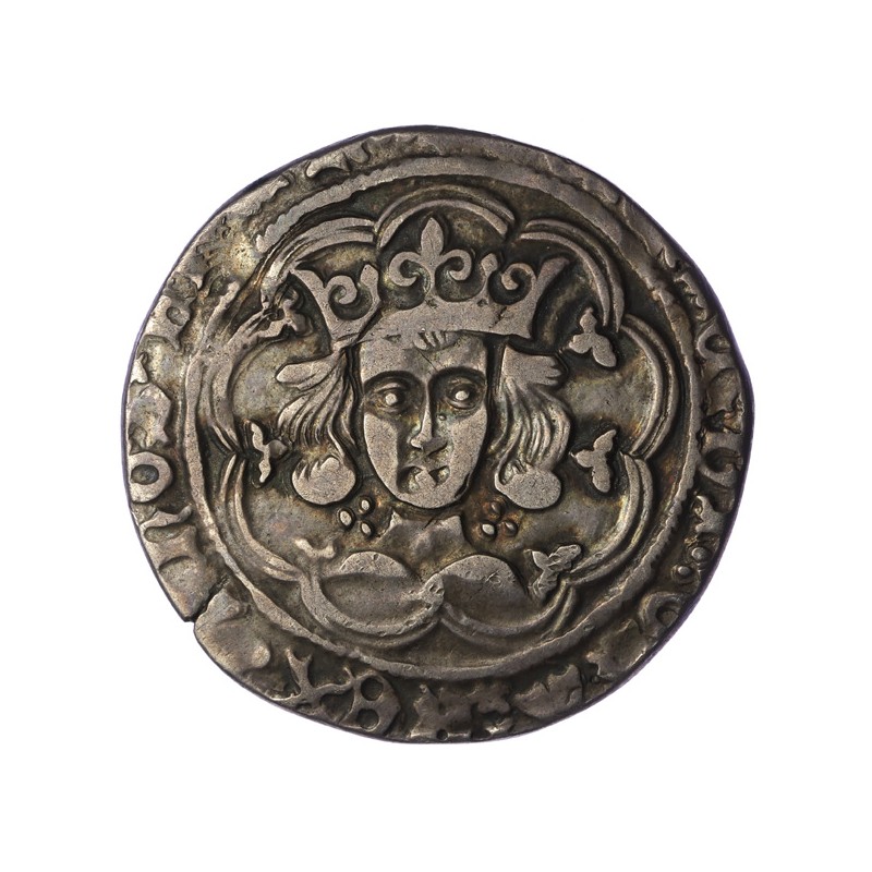 Henry VI Silver Groat Trefoil Calais E0478