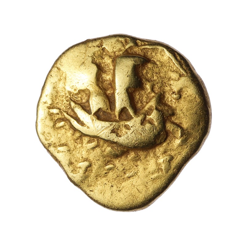 Gallo-Belgic 'Boat Tree' Gold Quarter Stater A0351