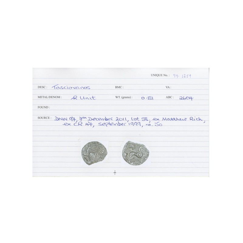 Catuvellauni 'Tasciovanus Braided Hair' Silver Unit A0368