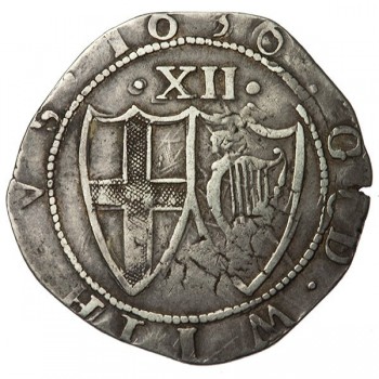 Commonwealth 1656 Silver Shilling I0298
