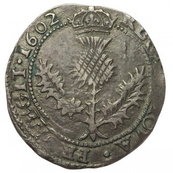 James VI Silver Half Thistle Merk - Scottish J0026