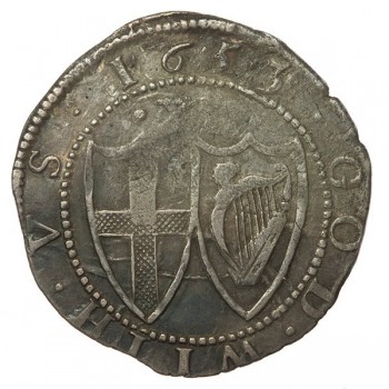 Commonwealth 1653 Silver Shilling I0304