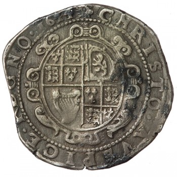 Charles I Silver Exeter Halfcrown﻿ H0490