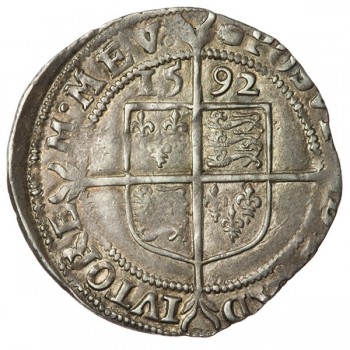 Elizabeth I Silver Sixpence 1592 G1349