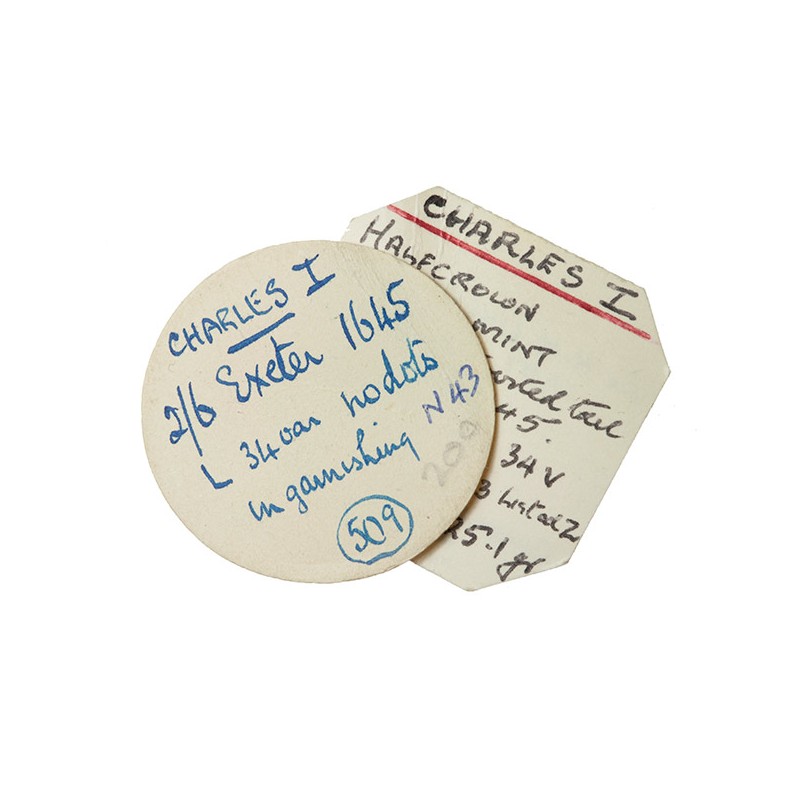 Charles I Silver Exeter Halfcrown﻿ H0519