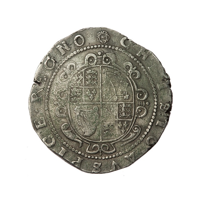 Charles I Silver Truro/Exeter Halfcrown﻿ H0521