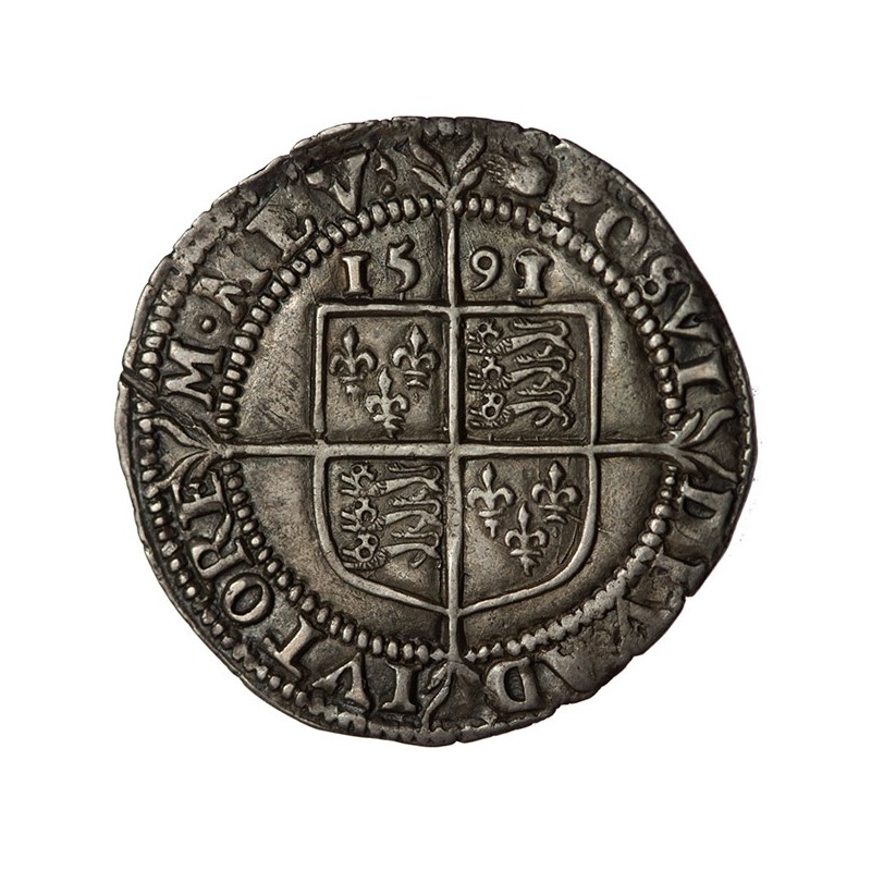 Elizabeth I Silver Sixpence 1591/0 G1535