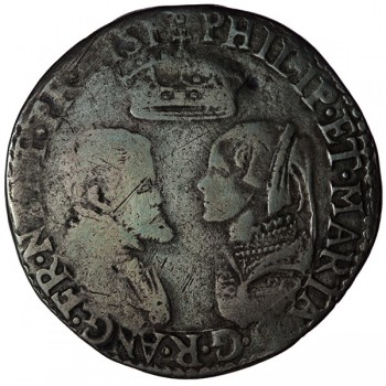 Philip and Mary Silver Shilling G1556