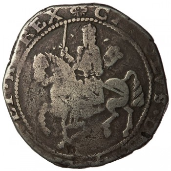 Charles I Silver Exeter Halfcrown﻿ H0639