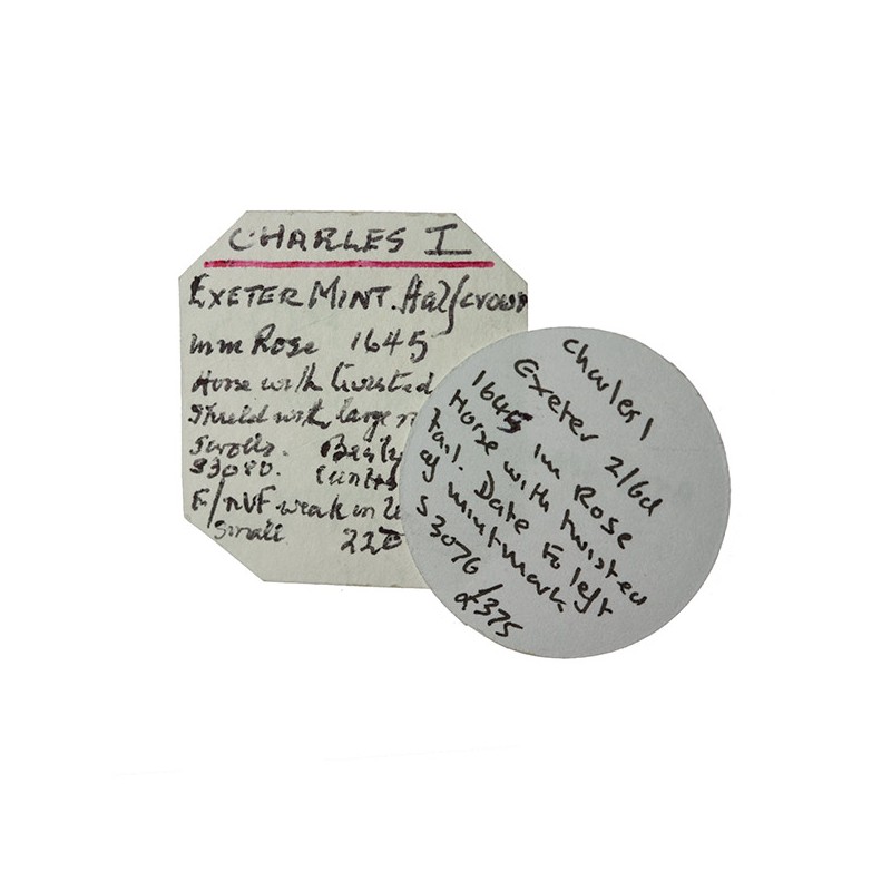 Charles I Silver Exeter Halfcrown﻿ H0639