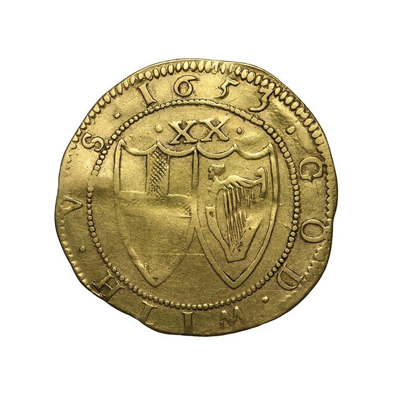 Commonwealth 1653 Gold Unite I0288
