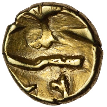 Gallo-Belgic 'Boat Tree' Gold Quarter Stater A0205